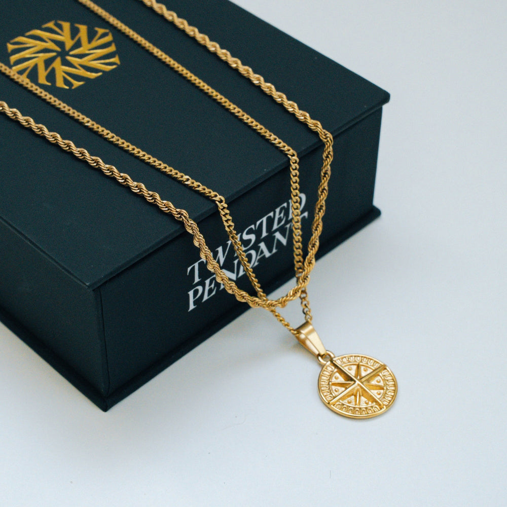 Mini Compass Set - Gold By Twistedpendant
