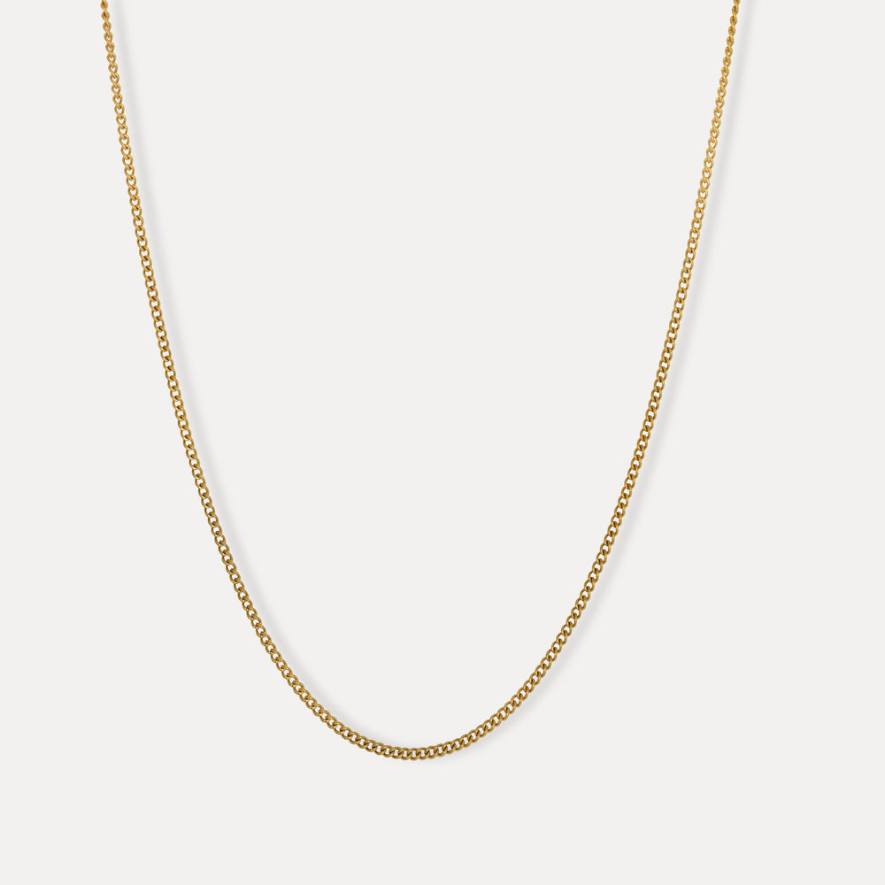 18k Gold Connell Chain (2MM) - Men's Gold Connell Chain | Twistedpendant