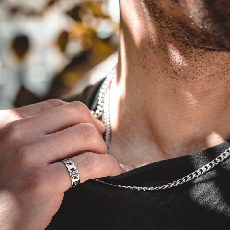 Cuban Ring - Silver | Buy Mens Rings In Silver - By Twistedpendant